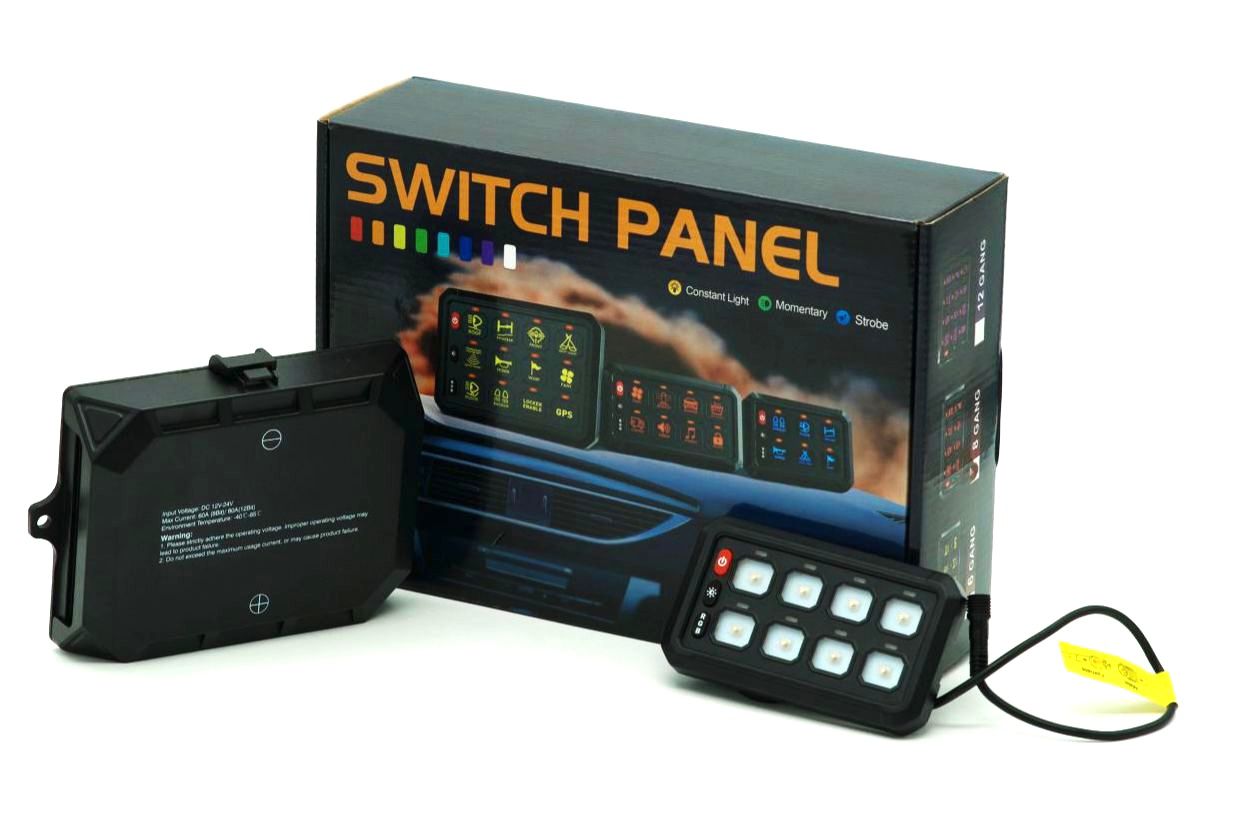 Switch Pro – Universal Heavy-Duty 8-Switch Control Panel (12V / 24V ...