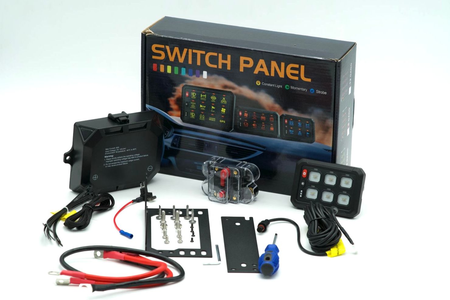 Switch Pro – Universal Heavy-Duty 6-Switch Control Panel (12V / 24V ...